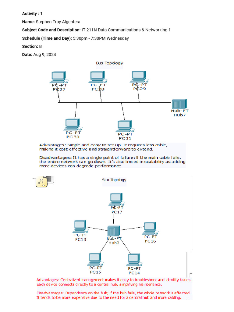 Network Topology in Cisco Packet Tracer | PDF