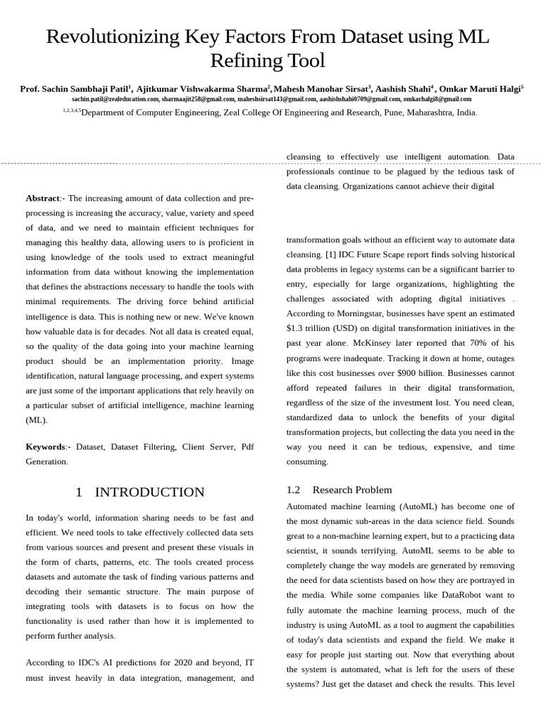 ML Refining Tool | PDF