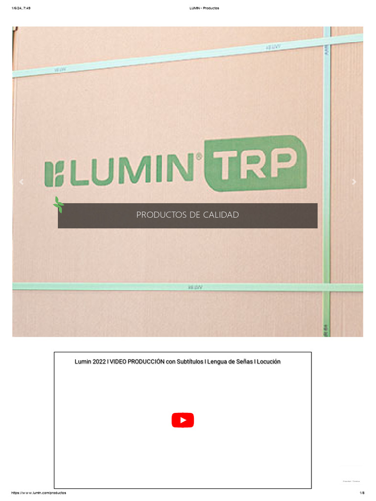 LUMIN - Productos | PDF | Madera