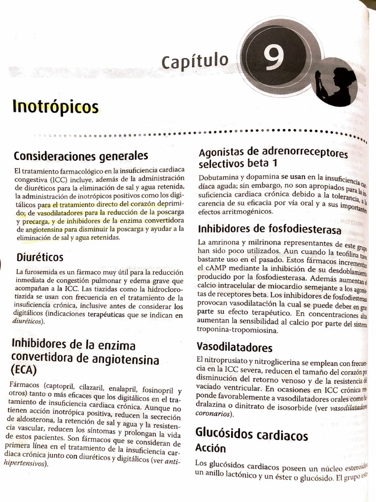 Lectura. Inotrópicos. | PDF