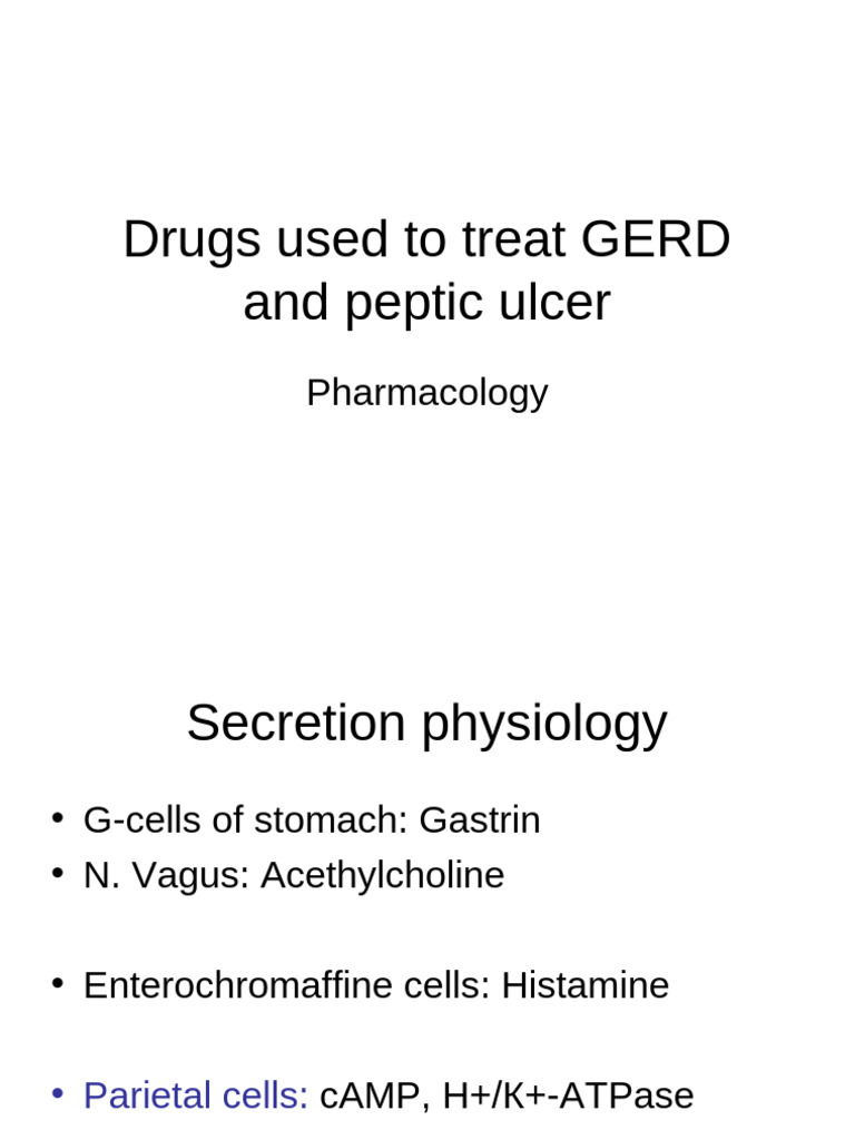 GERD and PU Drugs | PDF