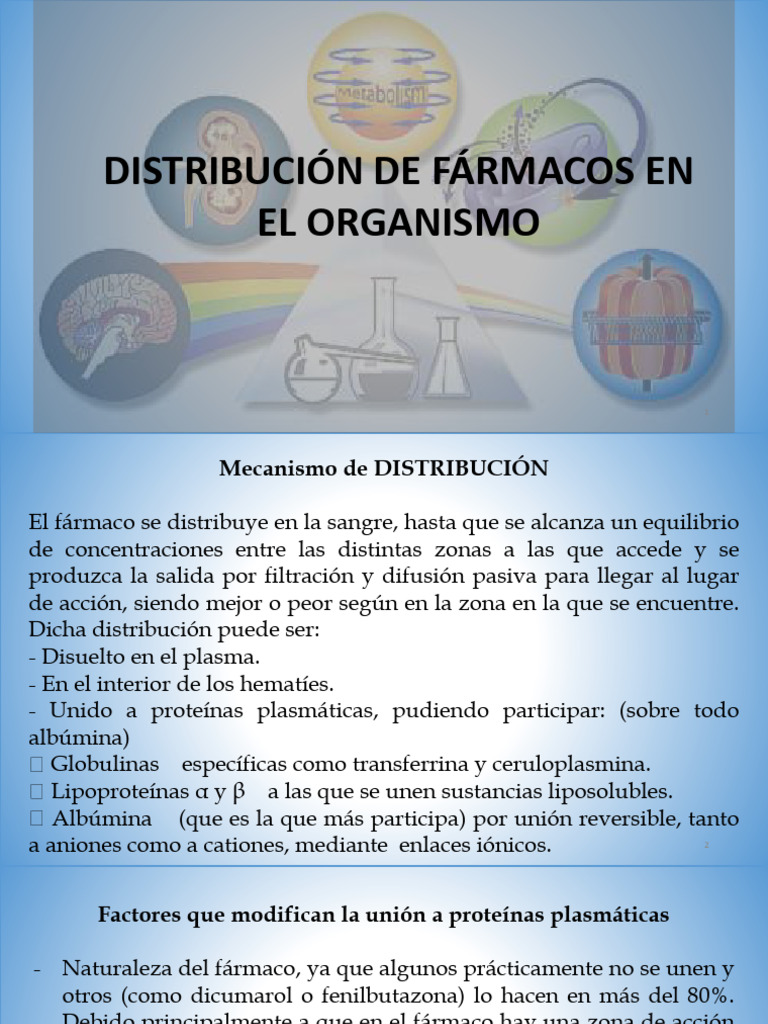 Clase 2 Distribucion Del Farmaco | PDF