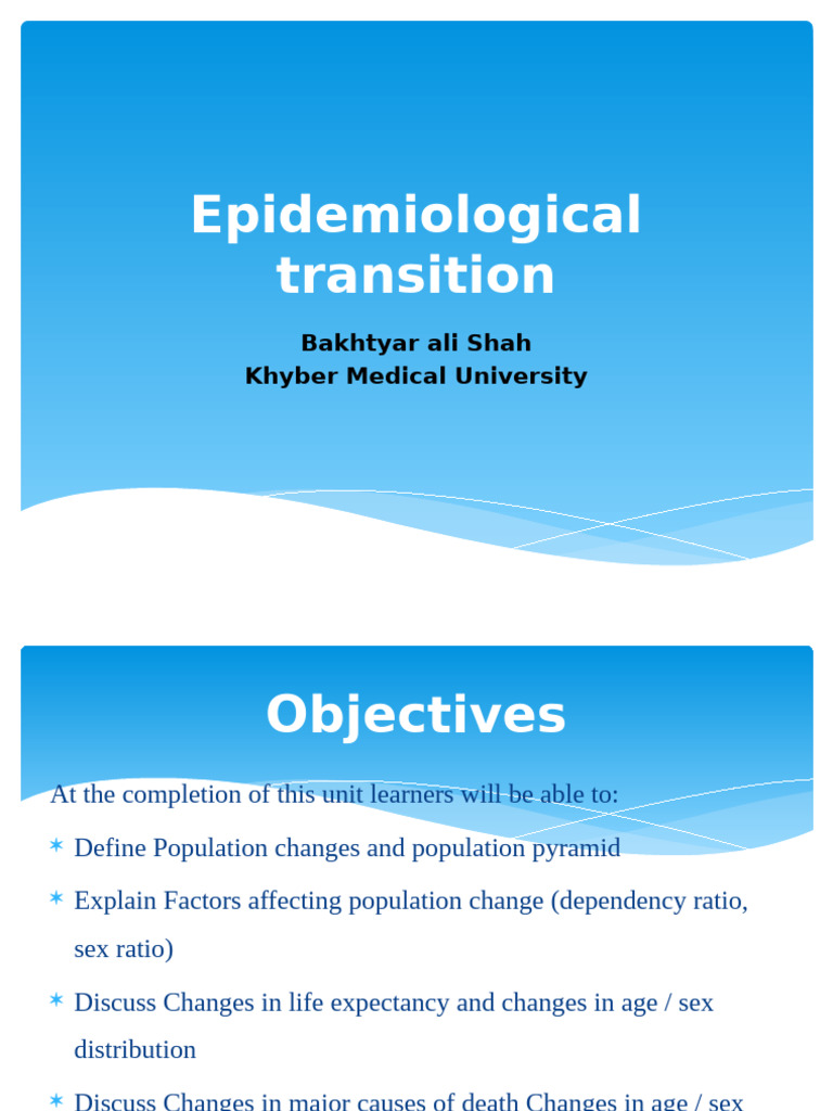 Lecture 6 Epidemiologic Transition New | PDF