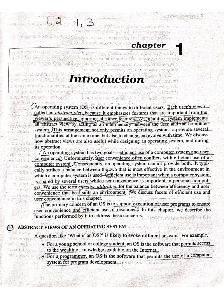 OS Module 1 Textbook | PDF