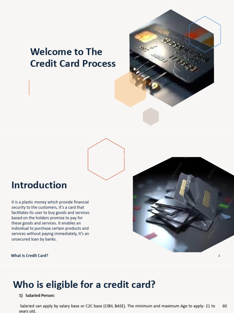 Welcome To The Credit Card Process | PDF