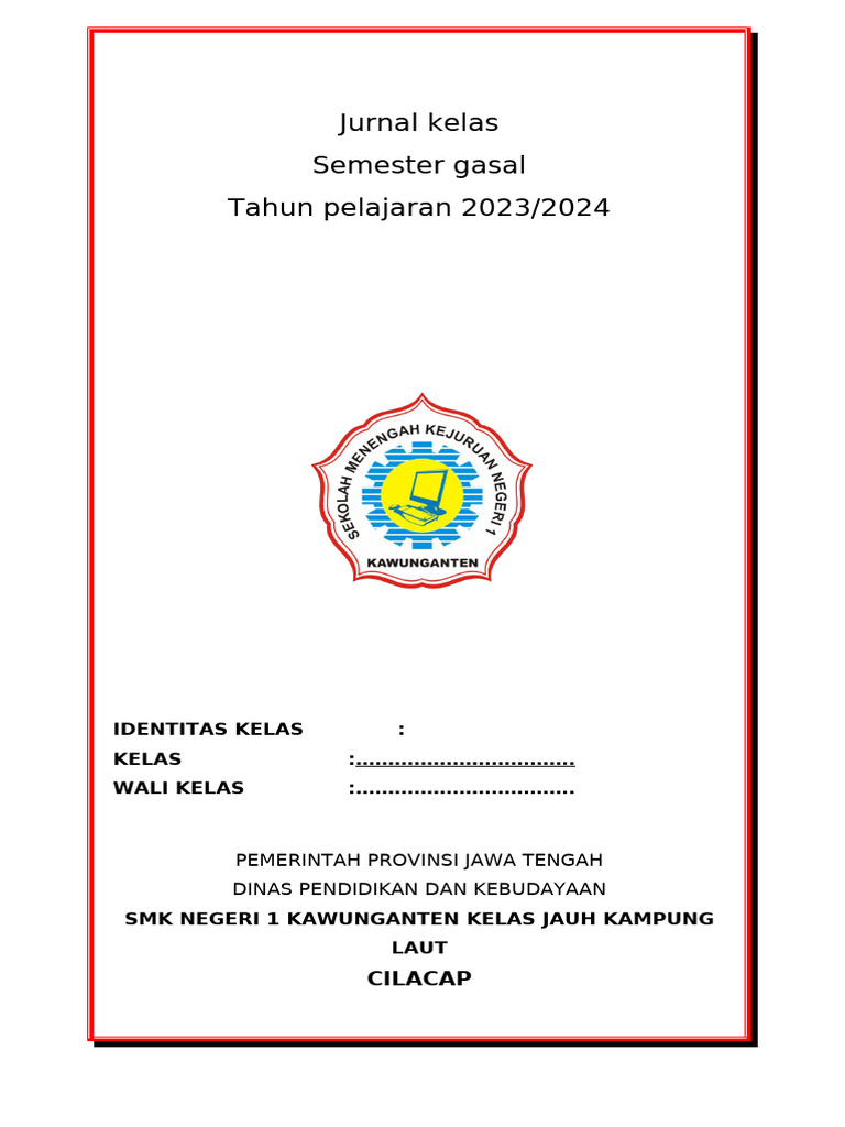 Cover Jurnal Kelas | PDF