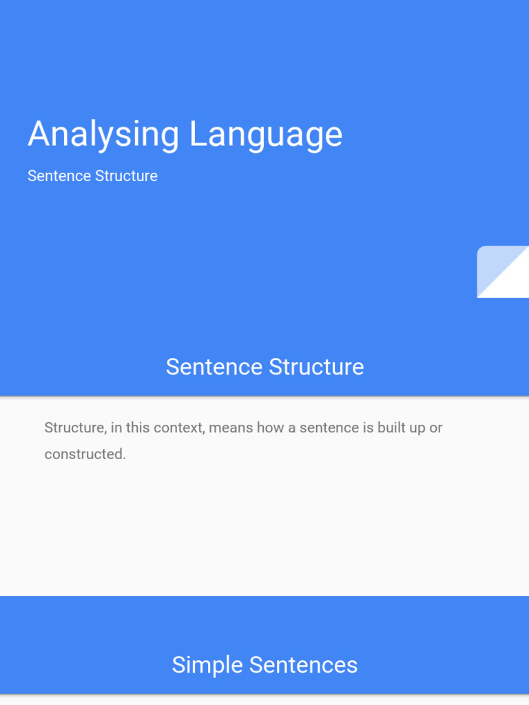 Sentence Structure and Punctuation (Notes) | PDF