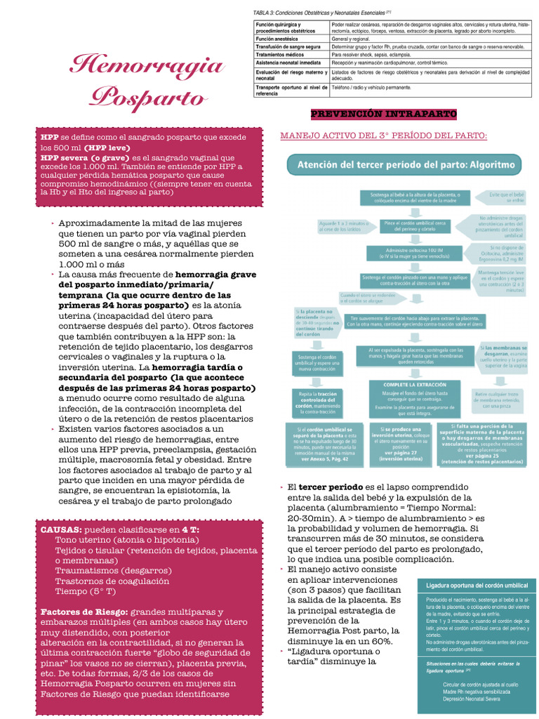 Hemorragia Posparto | PDF