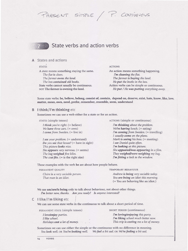 State And Action Verbs Pdf