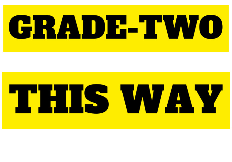 Grade Two This Way Flashcard (1) | PDF