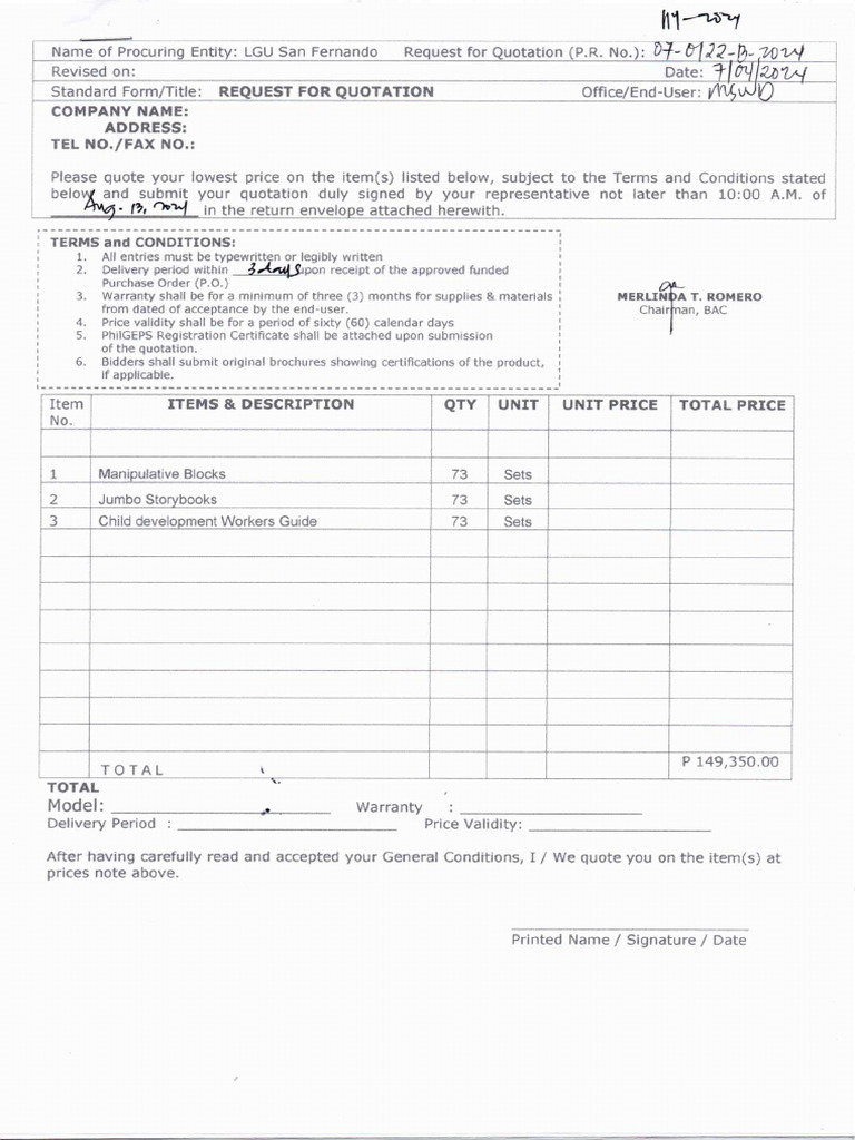 Supply and Delivery of ECCD Materials | PDF