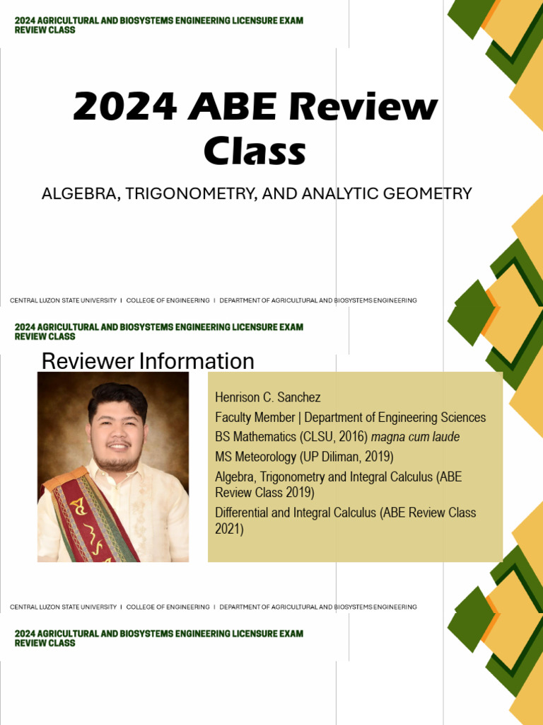 01 Algebra Trigonometry Analytic Geometry Philscat | PDF