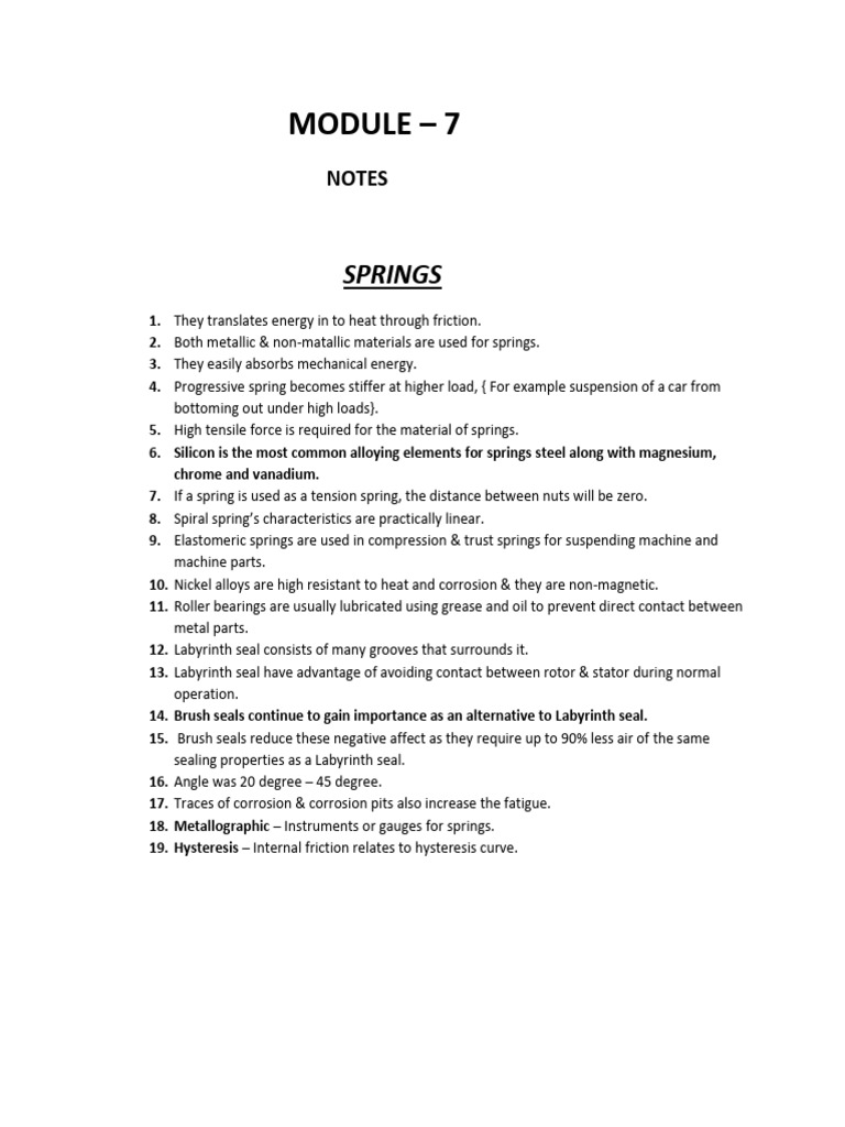 Module 7 Notes | PDF