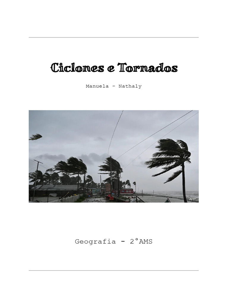 Ciclones e Tornados | PDF