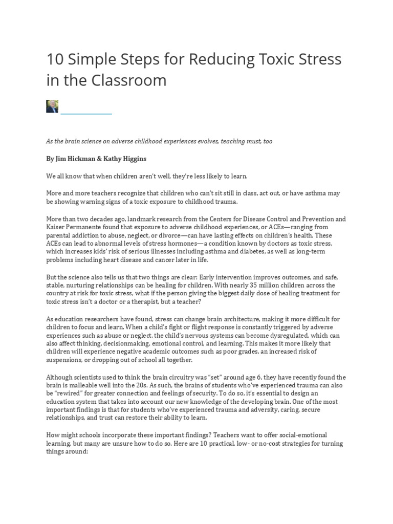 10-Simple-Steps-for-Reducing-Toxic-Stress-in-the-Classroom | PDF