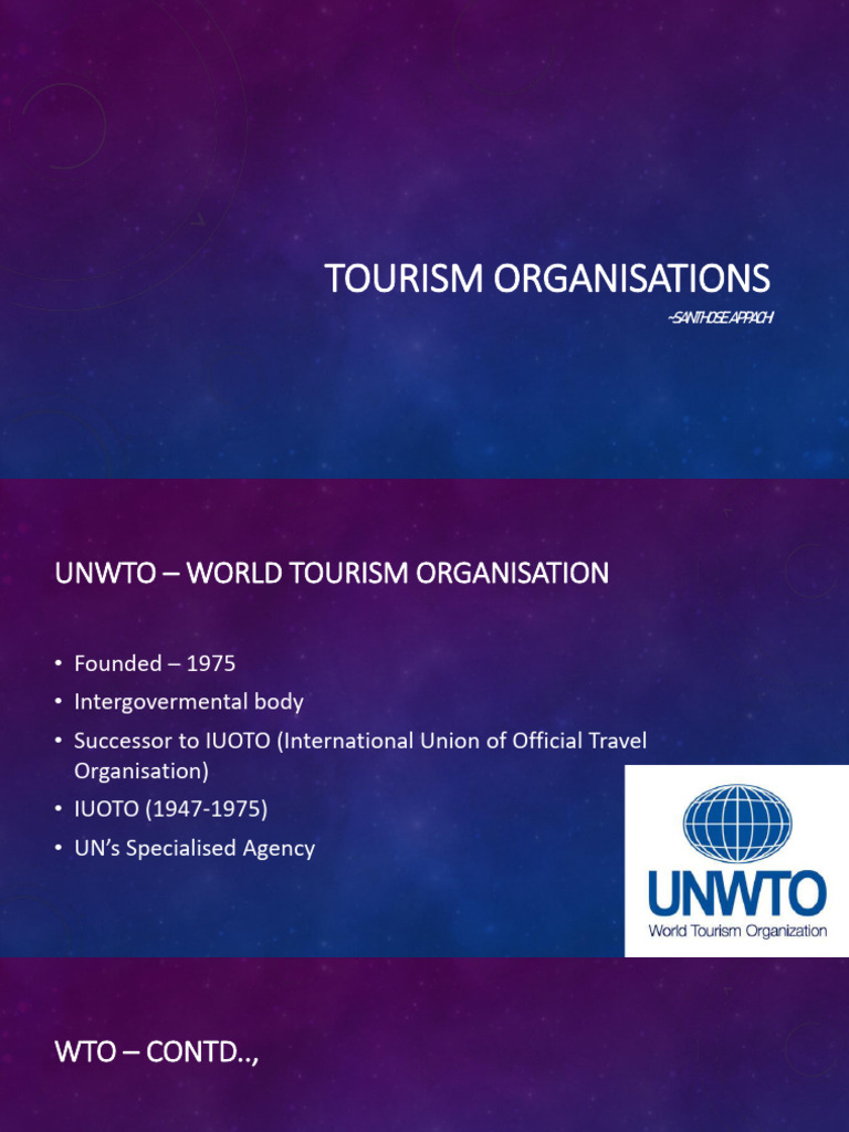 Tourism Organisations | PDF