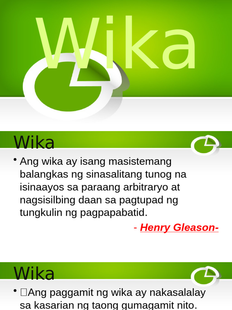 1 Wika | PDF