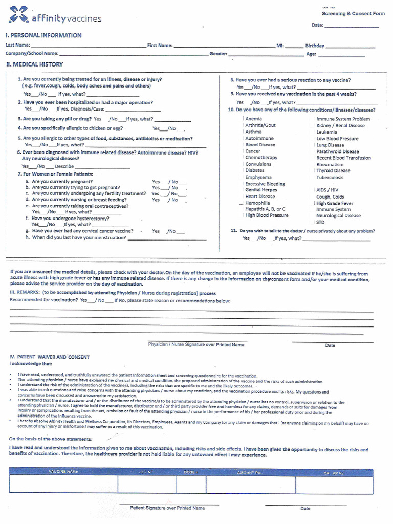 Ahwc Screeningform | PDF