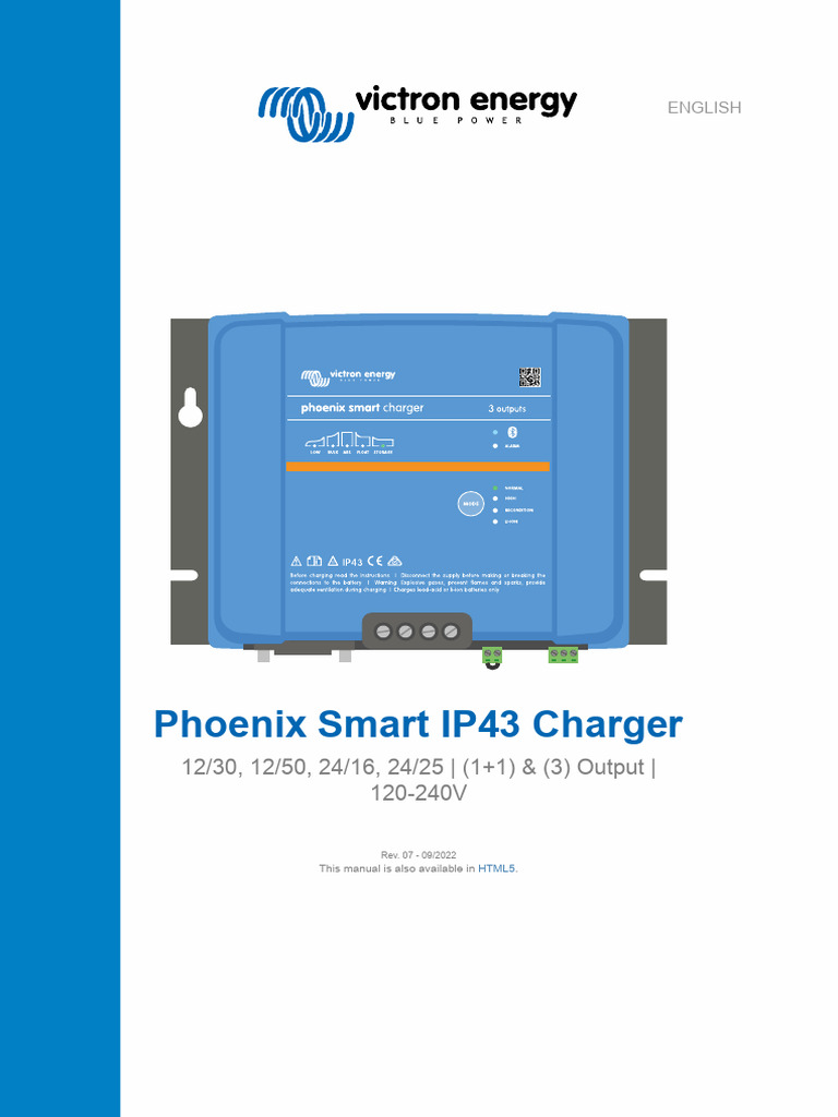 Phoenix Smart IP43 Charger 120 240V PDF en | PDF | Battery Charger ...