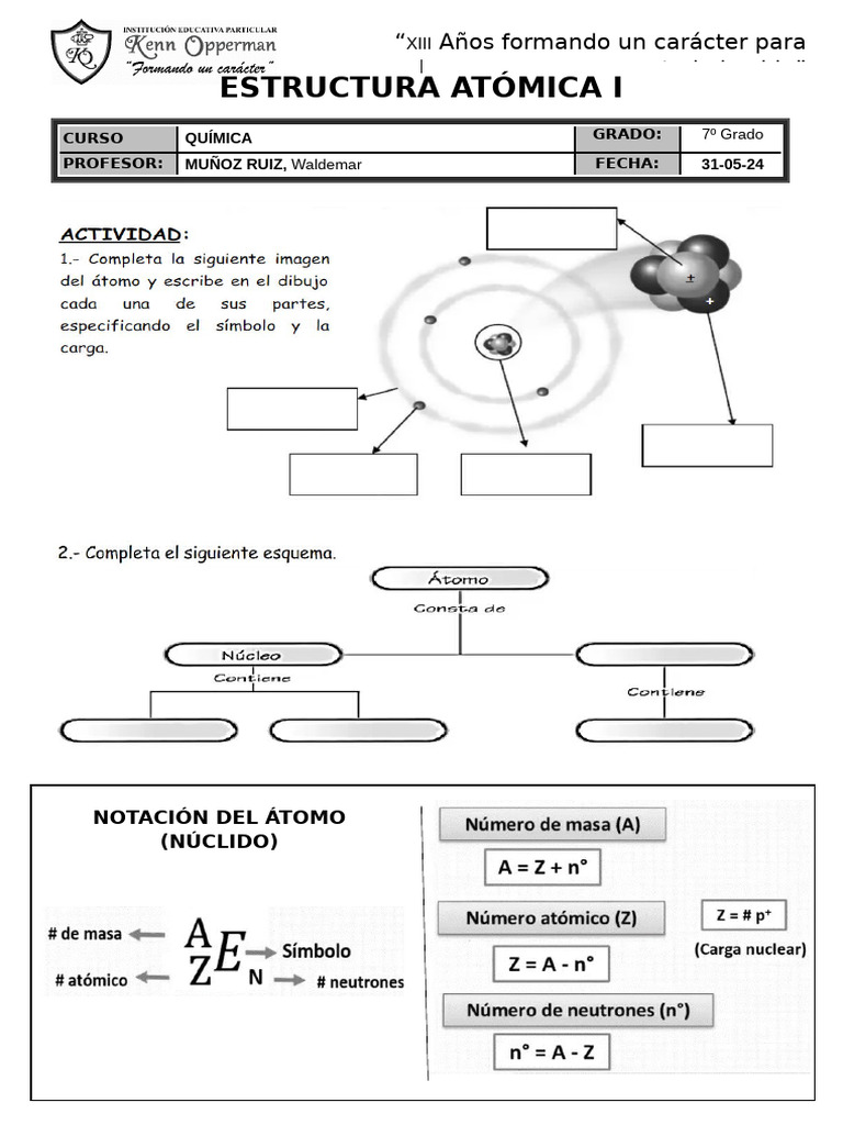 Ejercicios sobre Nucleones y Nuclidos | PDF | Neutrón | Protón