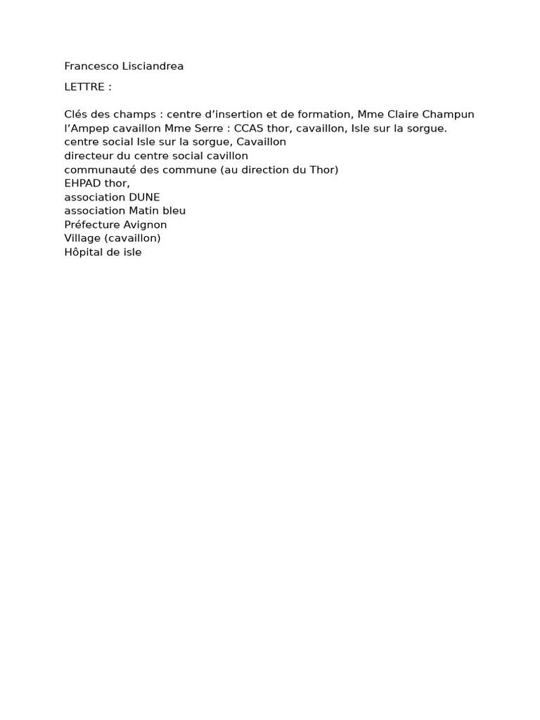 Information Pour Stage 2 | PDF