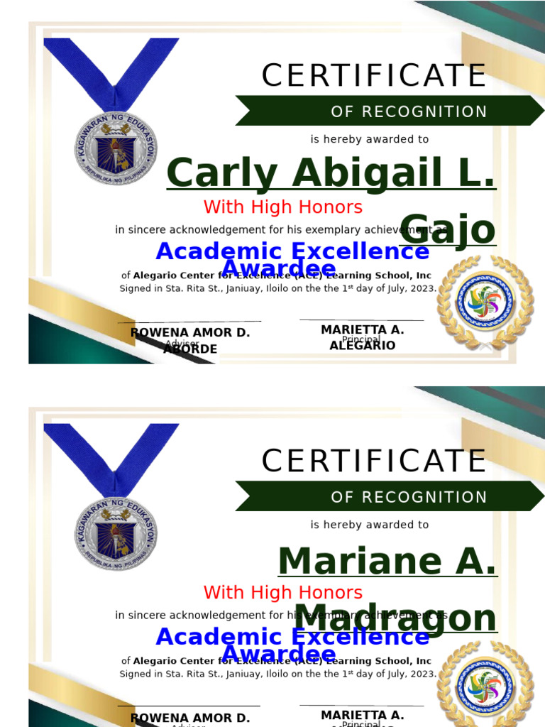 Grad Certificates | PDF