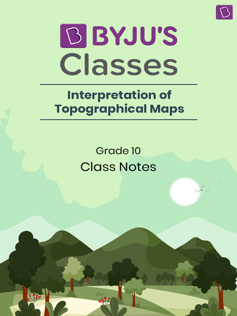 Interpretation of Topographical Maps - Notes | PDF