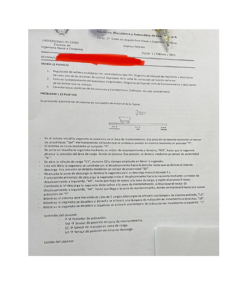 Examen Febrero 2023 | PDF