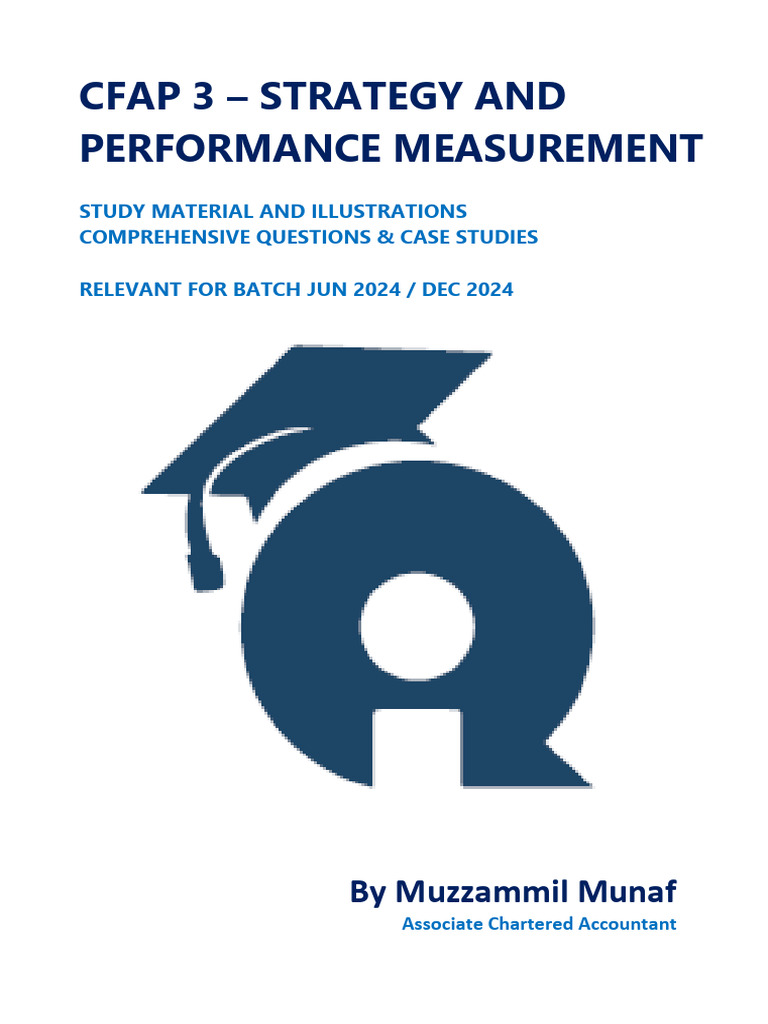 CFAP 3 SPM Study Material 1 | PDF