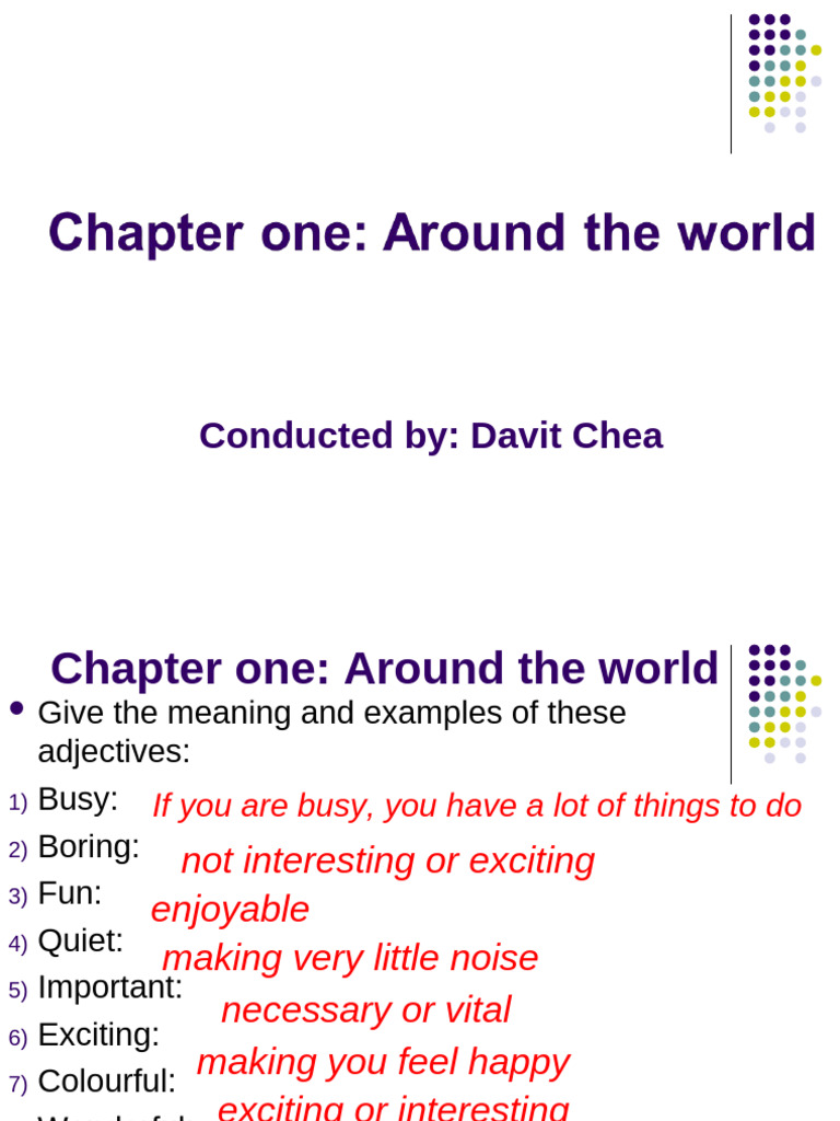 Ch1 Around The World | PDF
