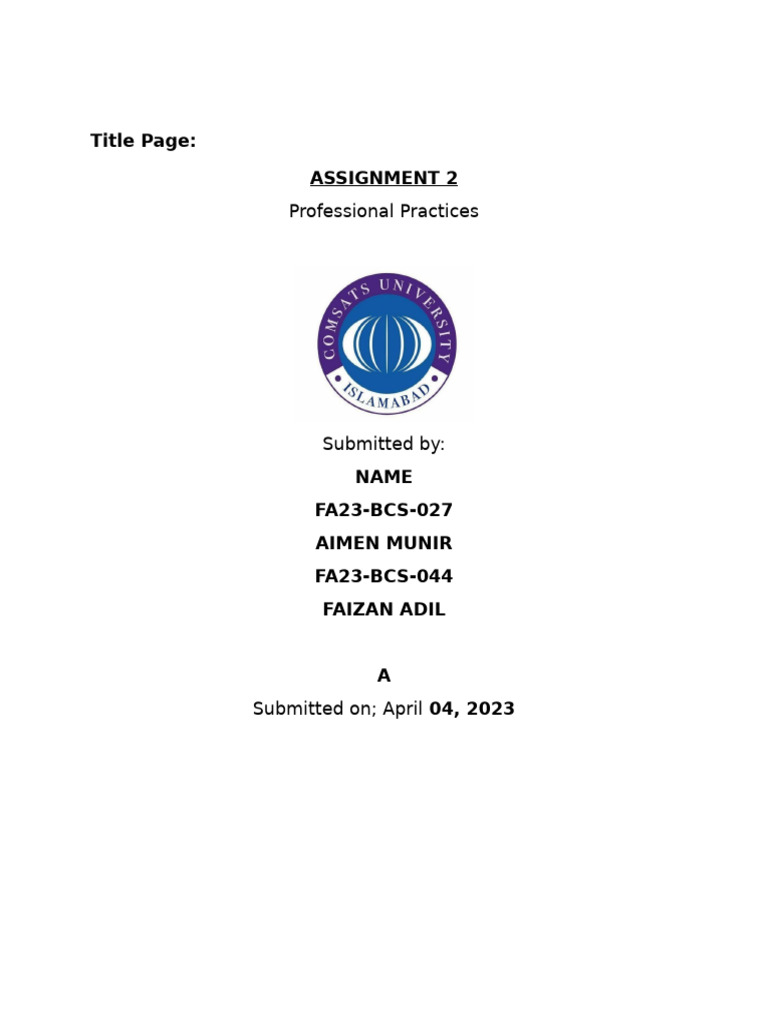 PP Assignment 2 | PDF