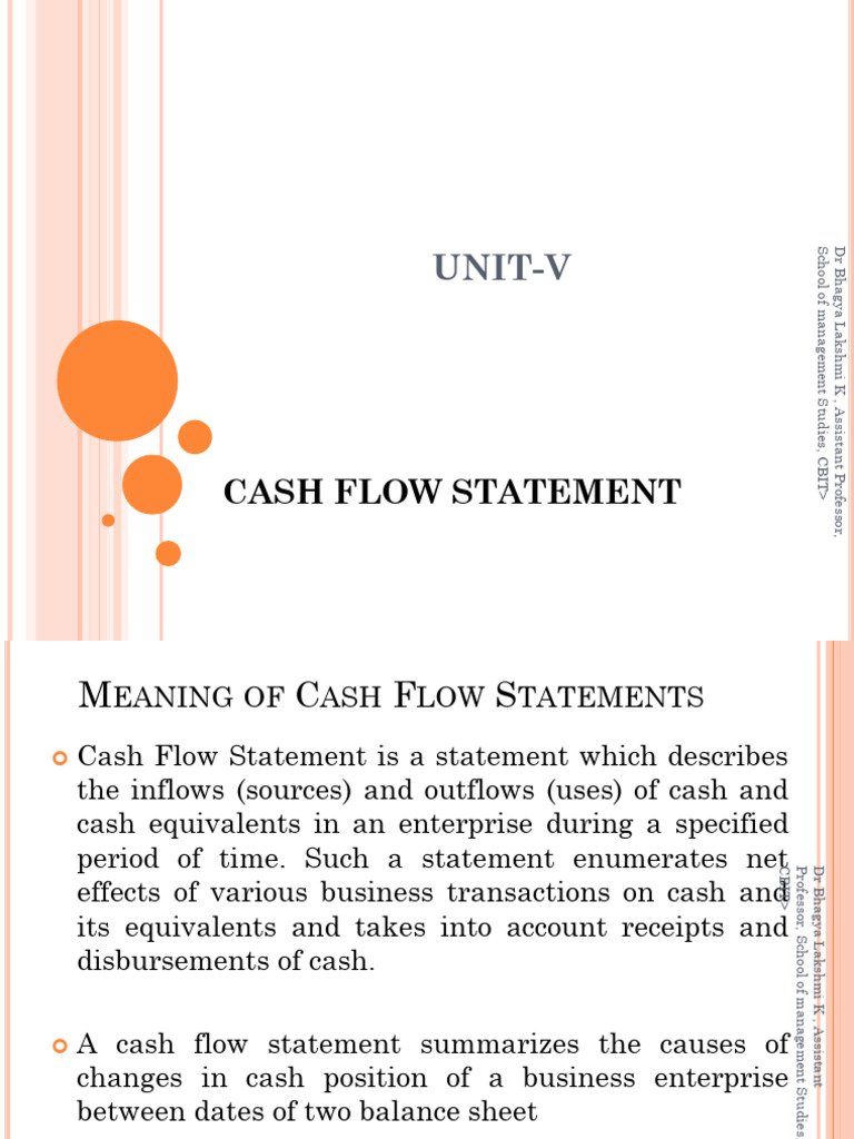 Unit-5 PPT Cashflow | PDF Unit-5 PPT Cashflow | PDF