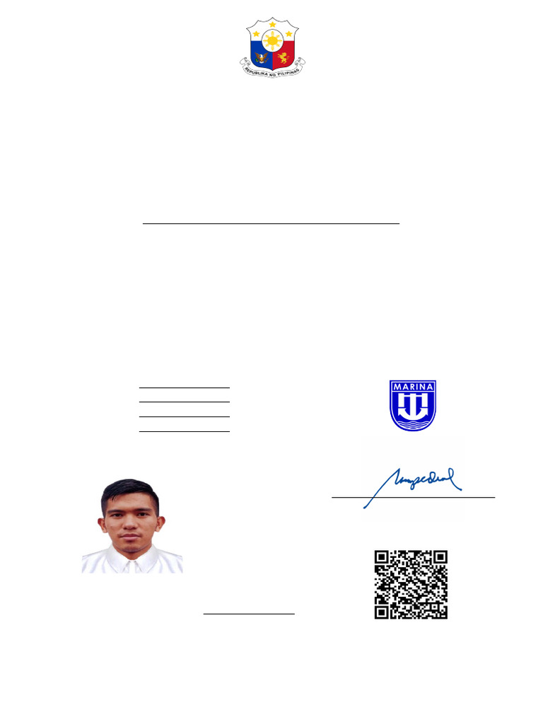 John Senon Lapitan Saplan: Republic of The Philippines | PDF