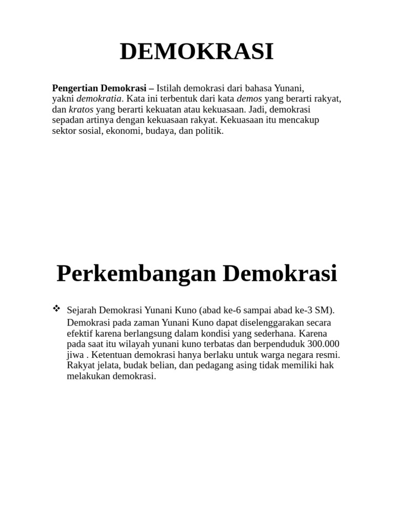DEMOKRASI | PDF