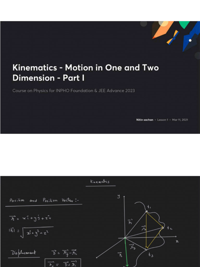 Kinematics Ns Sir Pdf