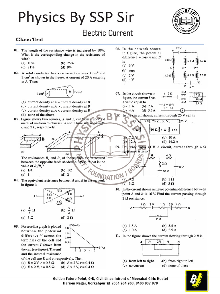 Electric Current | PDF