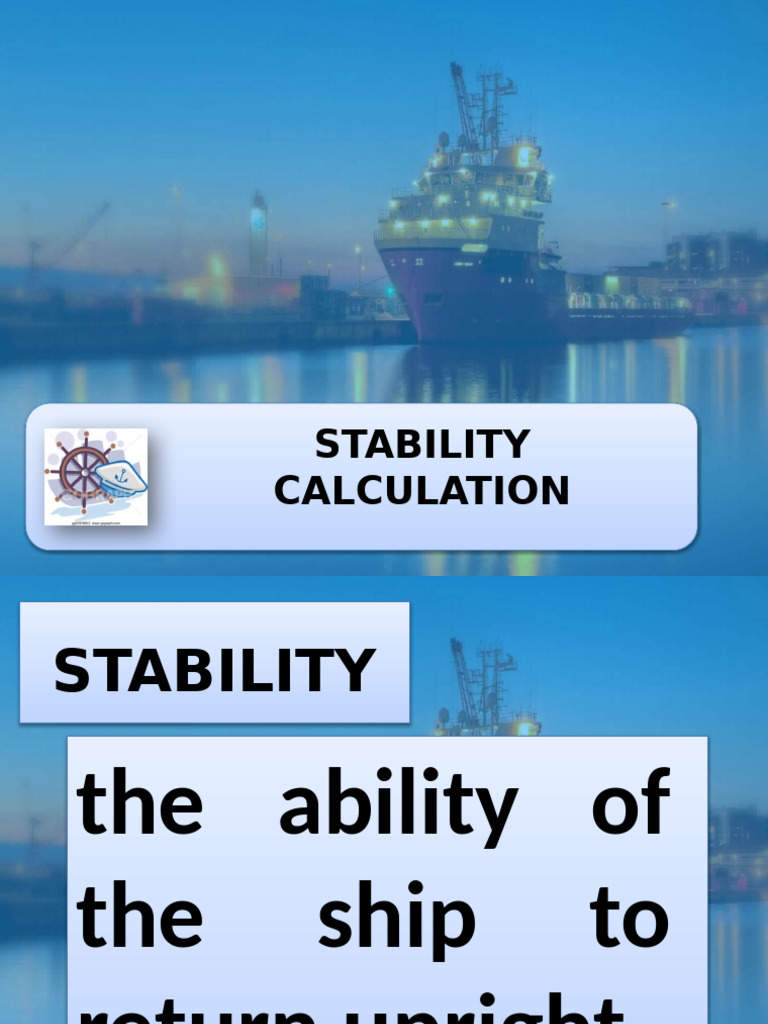 Stability Calculation | PDF