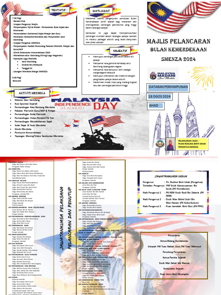 Pamplet Pelancaran Merdeka 2024 | PDF