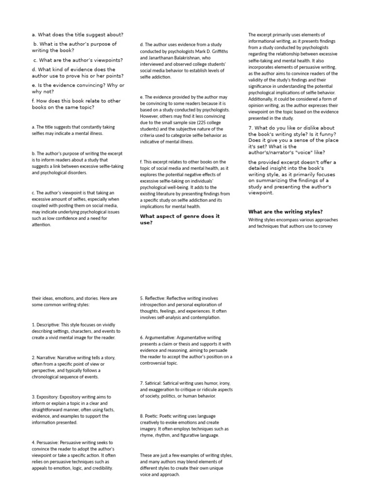 Teachers Notes | PDF