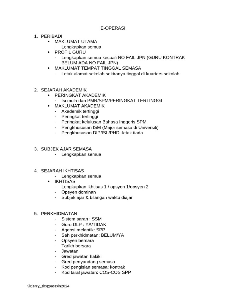Panduan Tagging Di Eoperasi | PDF