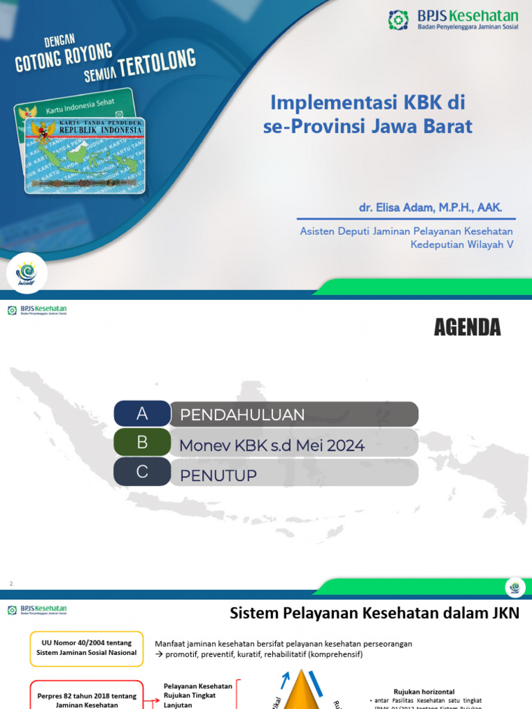 BPJS - Dr. Elisa Adam, M.P.H., AAK. - Implementasi KBK Prov Jabar | PDF