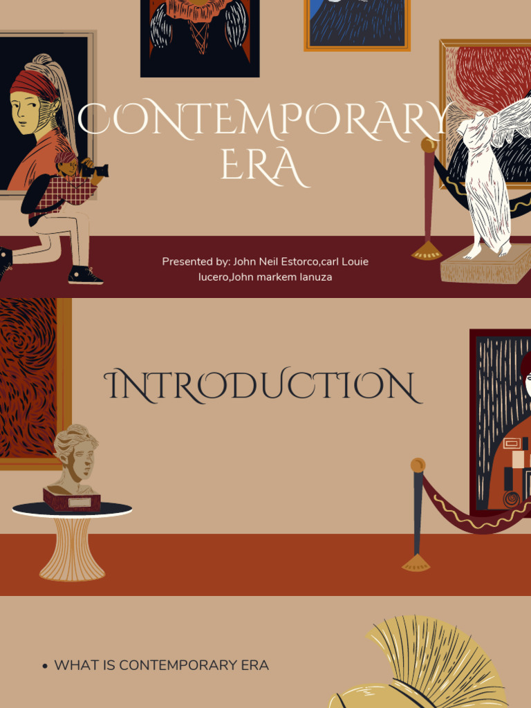 Contemporary Era Modern in The 70s | PDF | Paintings | The Arts