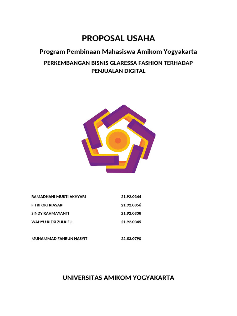 Proposal - P2MW Glaressa Fashion | PDF