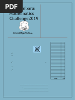 Chithambara Maths Challenge 2018 Year 8 | PDF