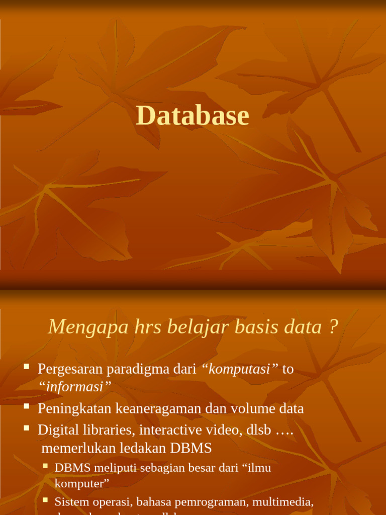 ASJ Materi 1 Database | PDF