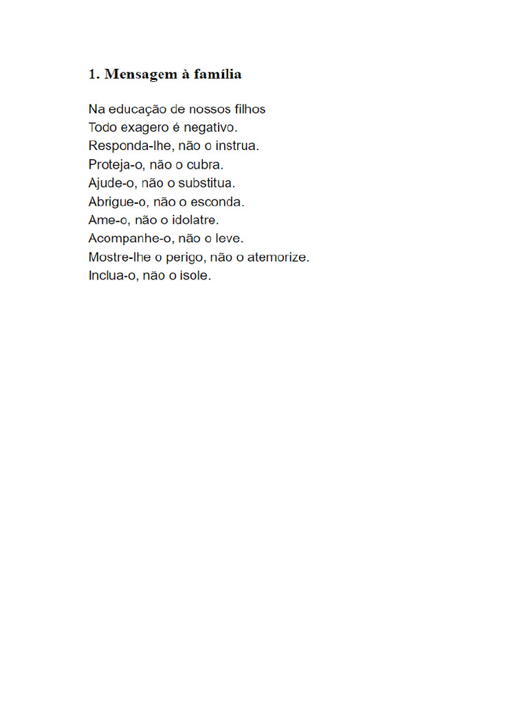 Poema Da Fanilia | PDF