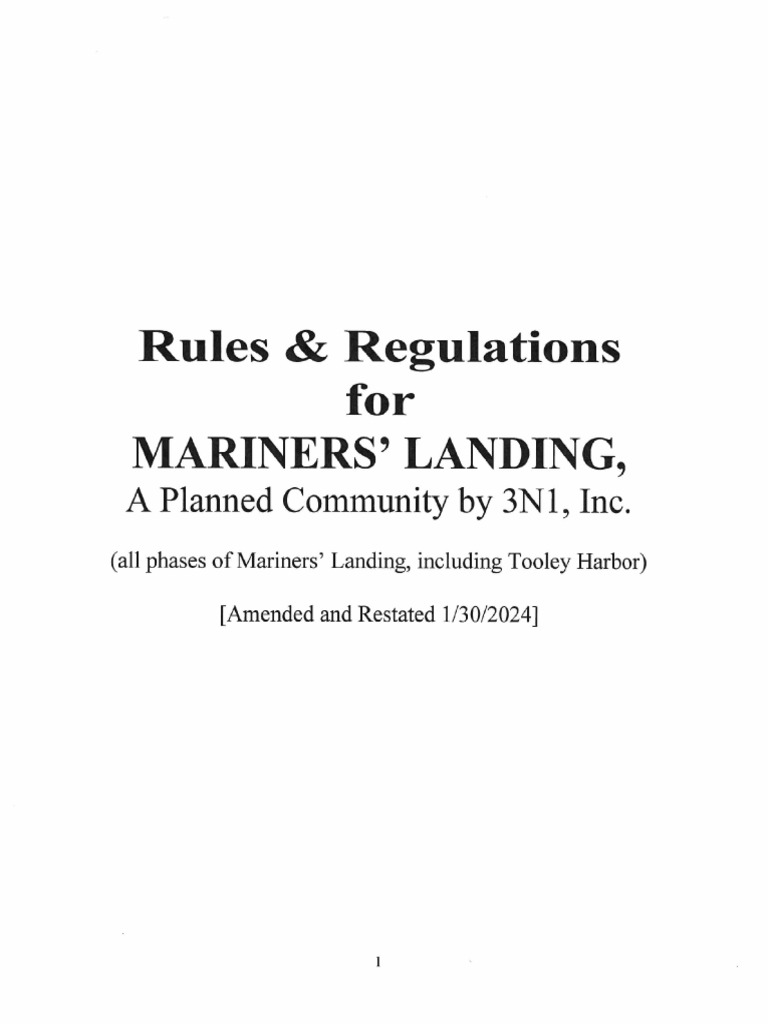 MNL - Rules and Regulations (1) | PDF