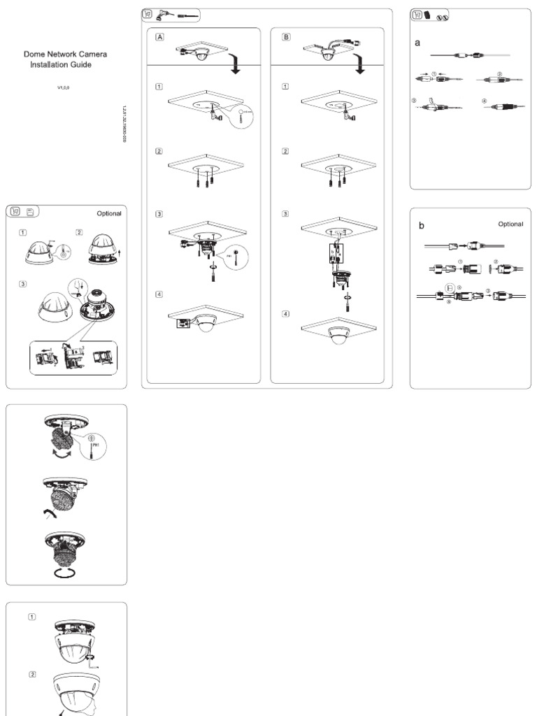 Dome Network Camera Installation Guide V1.0.0 | PDF