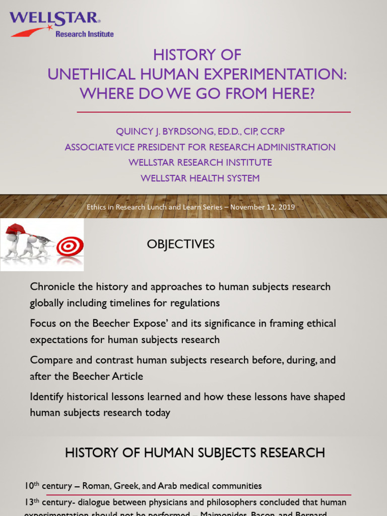 Human Experimentation History QByrdsong | PDF