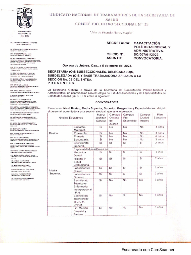Convocatoria CESSEO 2023 | PDF